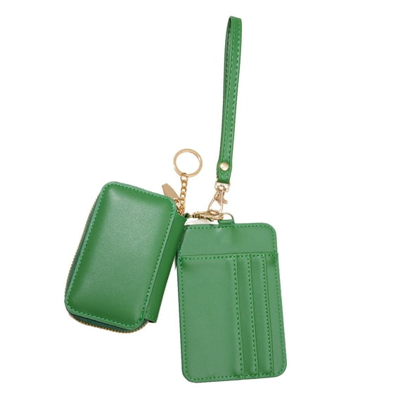 2. Portable Wristlet Wallet with Keychain & Zippered Pouches, Card ...