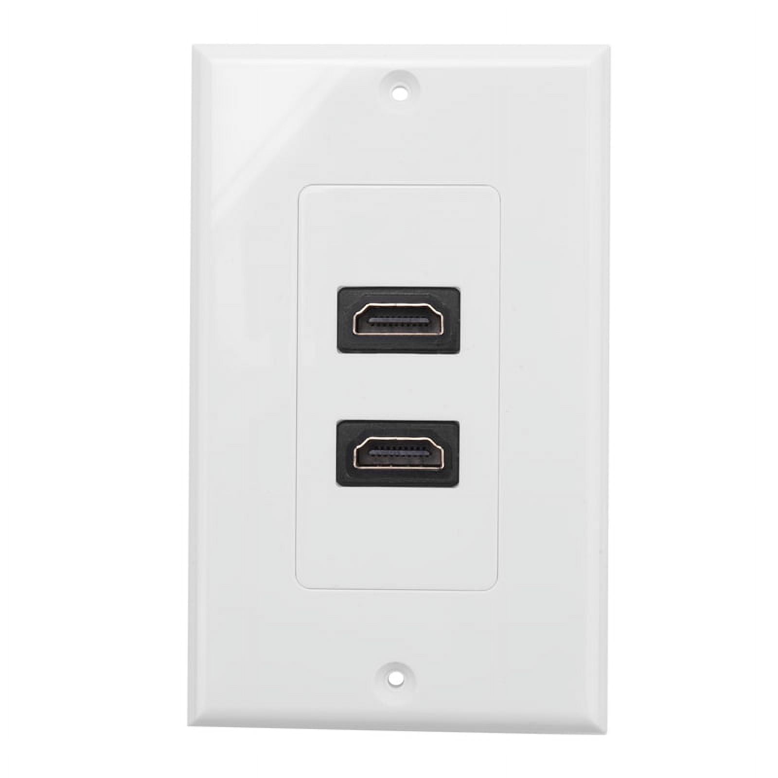 2-Ports Wall Face Plate Panel Outlet 1080p Cover Coupler Socket HOT ...