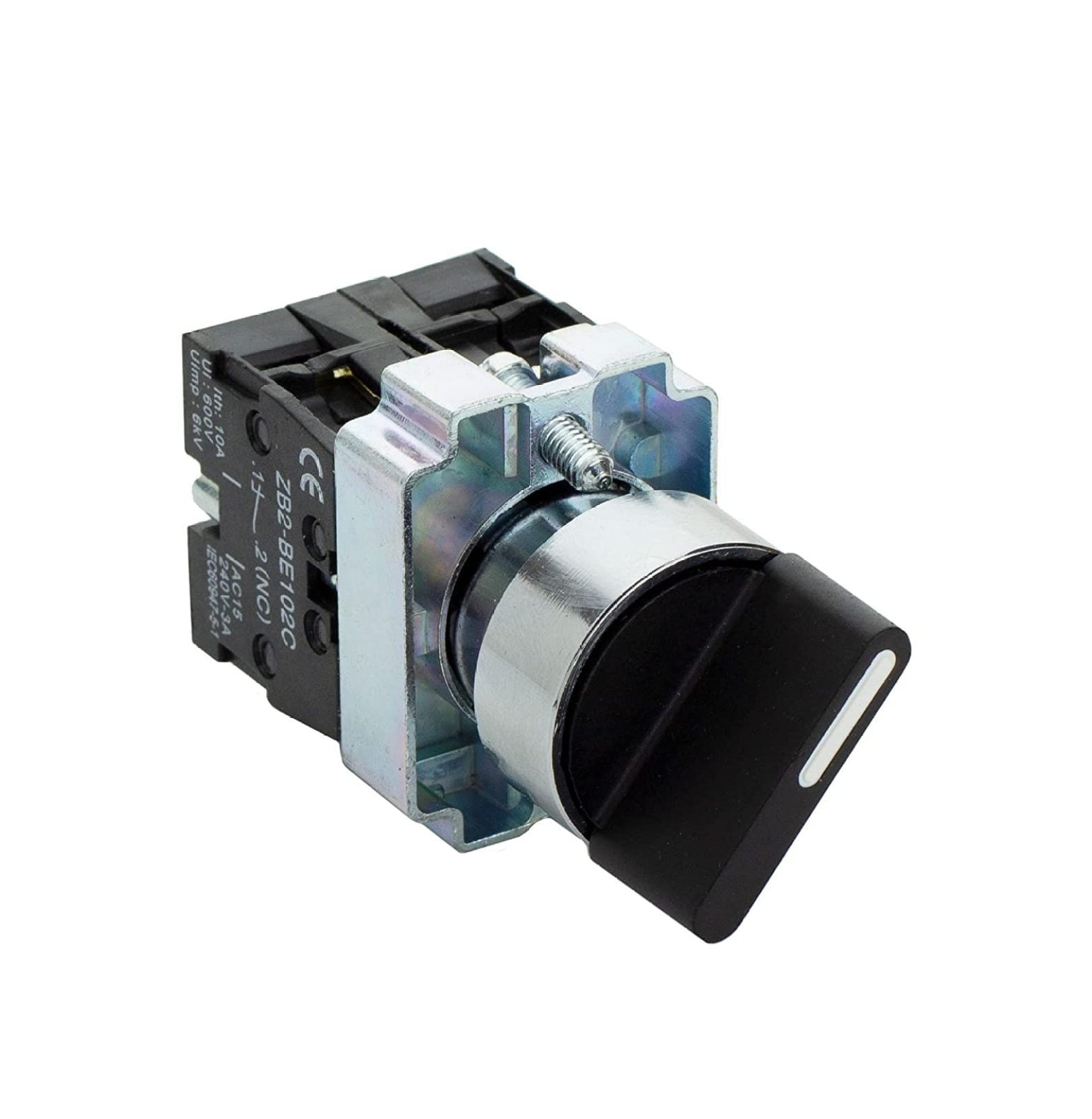 - 2-Position Selector Maintained - 22mm Mounting Hole - Electric NO NC ...