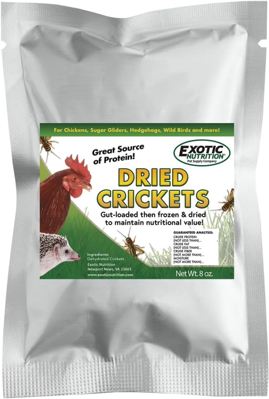 2 Pound Dried Crickets - High Protein Insect Treat - Chickens, Wild ...