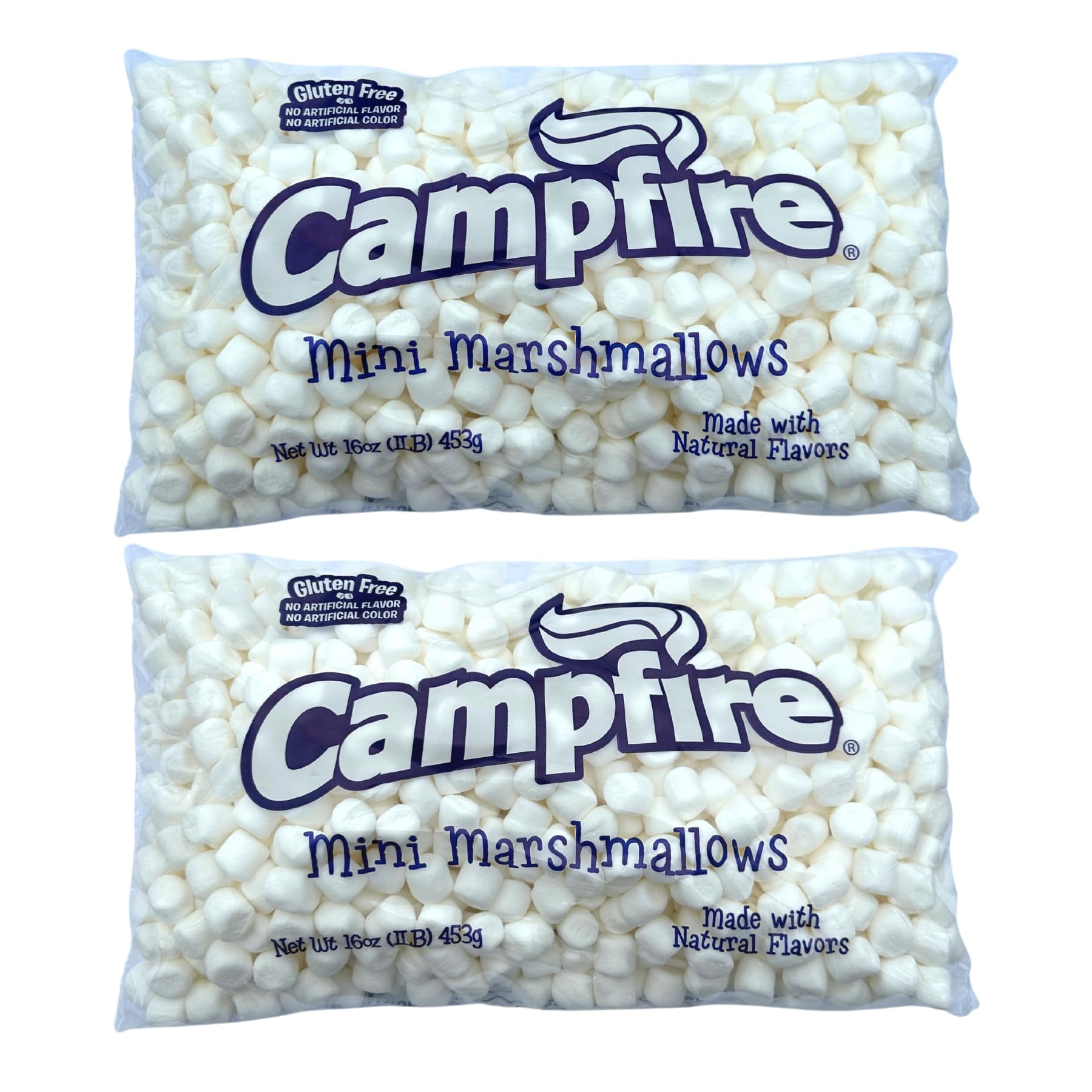 2 Pounds of Campfire DEF29 Mini White Marshmallows - Made with Natural ...