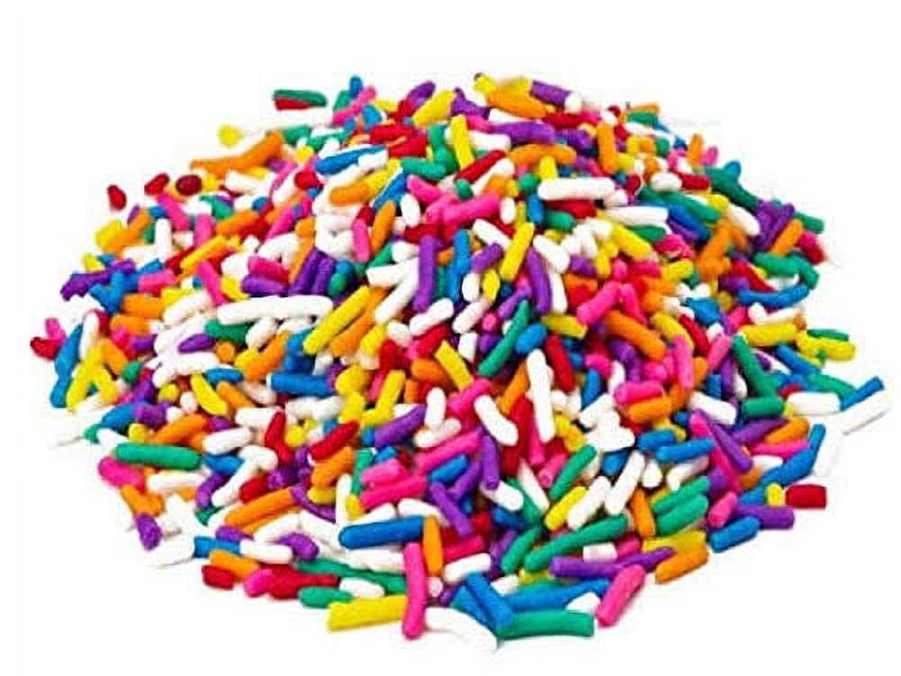 2 Pounds RAINBOW CandyLand Sprinkles BULK Jimmies - Edible Cake ...
