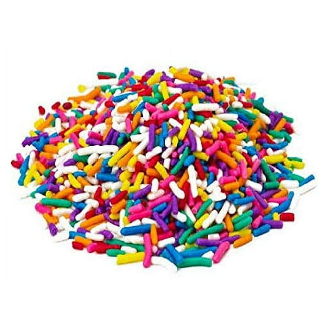 2 Pounds RAINBOW CandyLand Sprinkles BULK Jimmies - Edible Cake ...