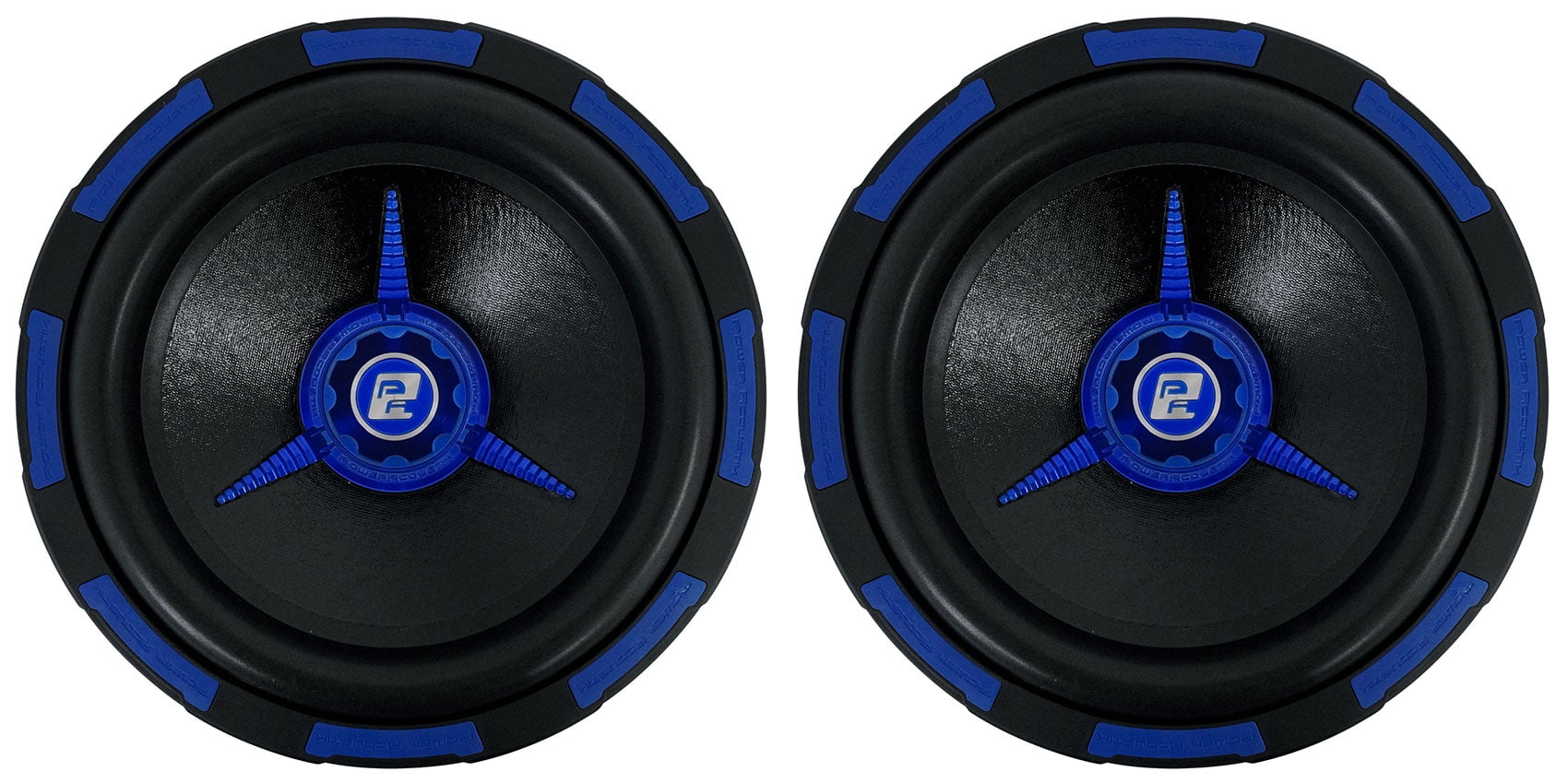 (2) Power Acoustik MOFO-124X 12" 2700 Watt Car Audio Subwoofers DVC 4 ...