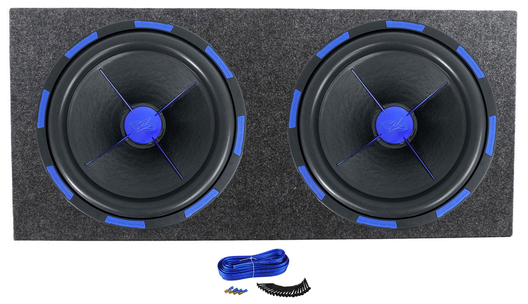Power Acoustik MOFO-154X 15" 3000w Car Subwoofers with Sealed Sub Box ...
