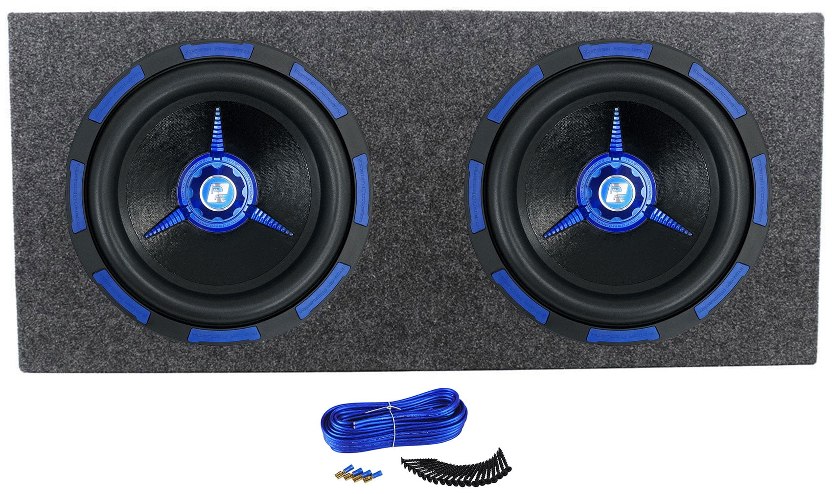 Power Acoustik 2500 Watt Car Subwoofers, 12", 16lbs, 2 Count - Walmart ...