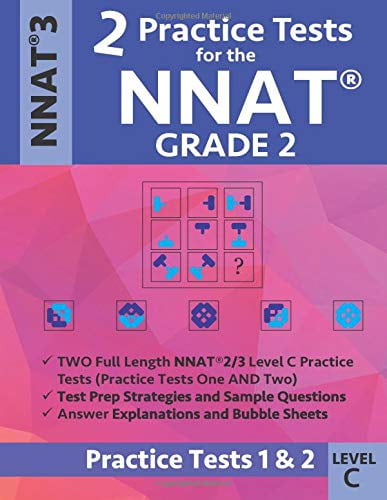 Pre-Owned 2 Practice Tests for the NNAT Grade 2 Level C: Practice Tests ...