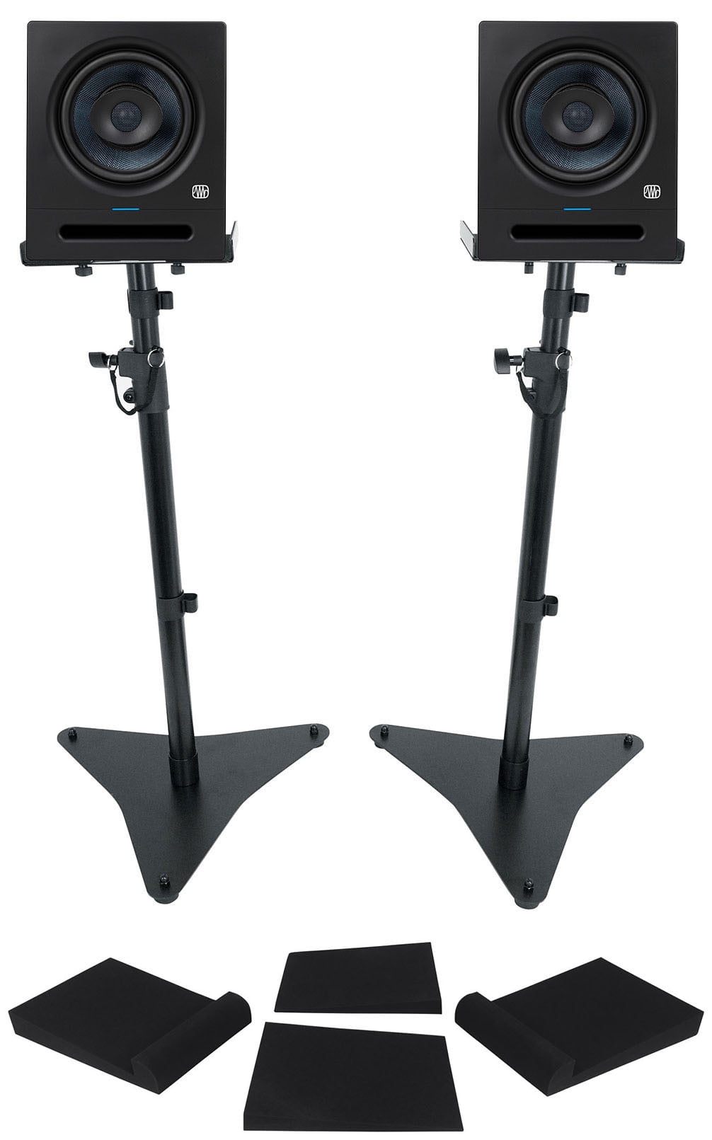 (2) Presonus Eris Pro 8 Powered 8" 2-Way Studio Monitors Speakers ...