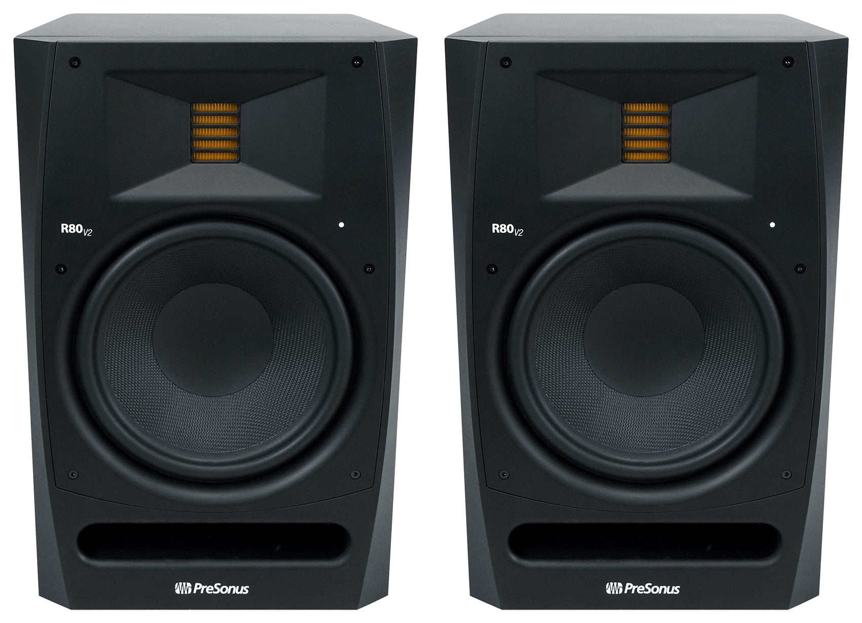 (2) Presonus R80 V2 8" 140w Bi-Amped Powered Studio Monitors w/AMT ...