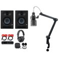 2) Presonus Studio 5 Active 5" Studio Monitors+Interface+Mic+Headphones ...