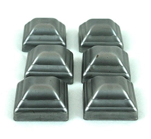 2" Pressed Steel Post Caps for Square Steel Posts (Lot of 6 Caps ...