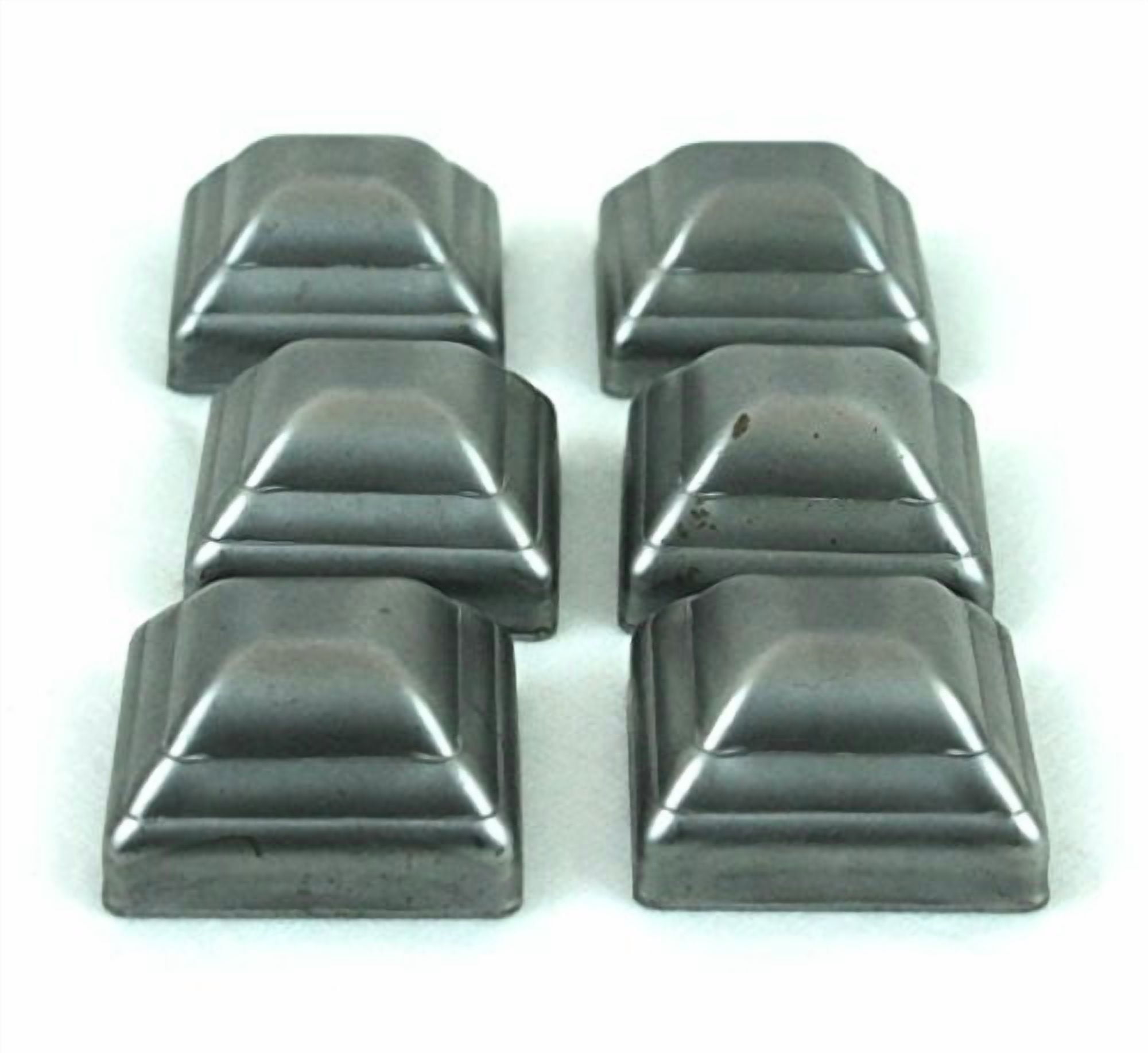 2" Pressed Steel Post Caps for Square Steel Posts (Lot of 6 Caps ...