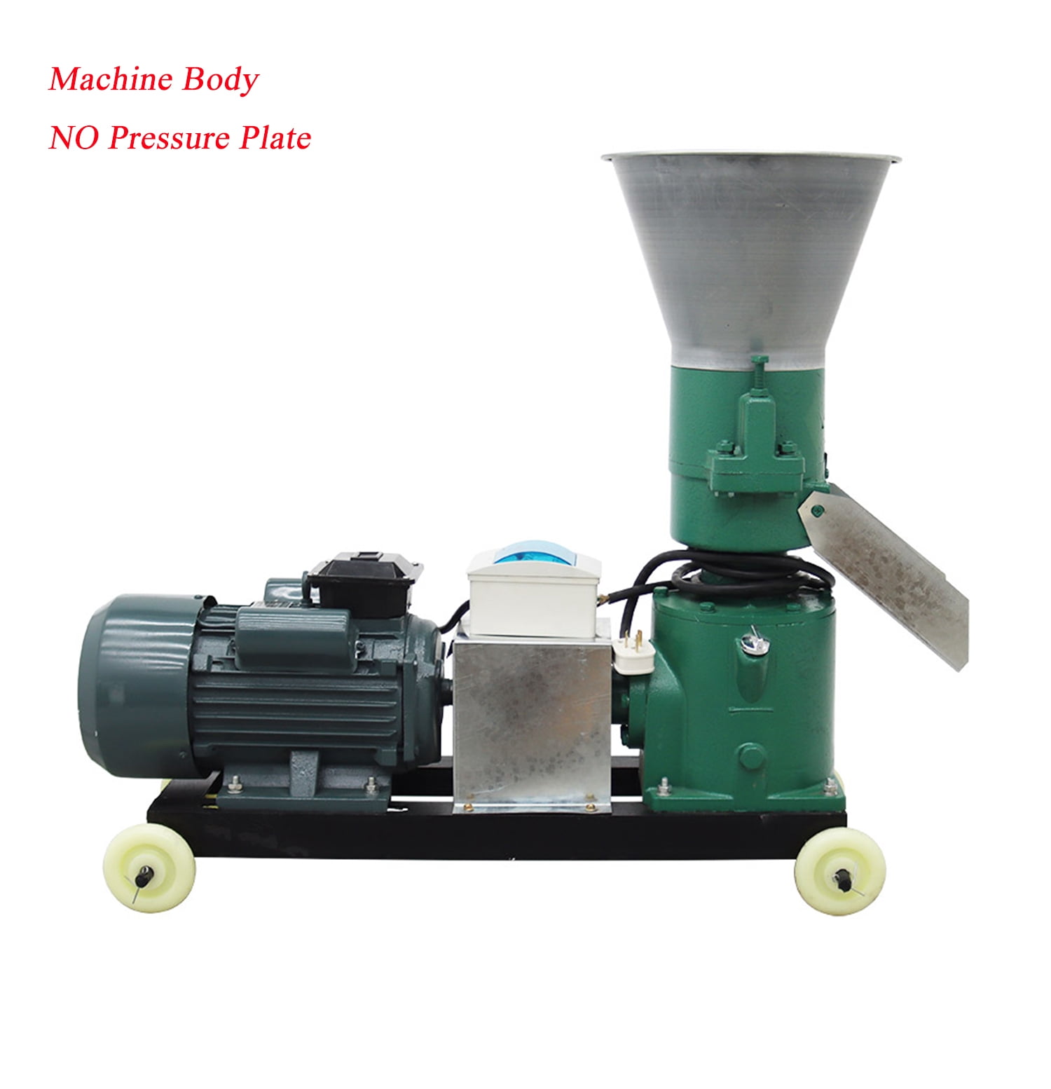 2 Pressure Roller Electric Animal Feed Pellet Mill Machine Body 220V ...