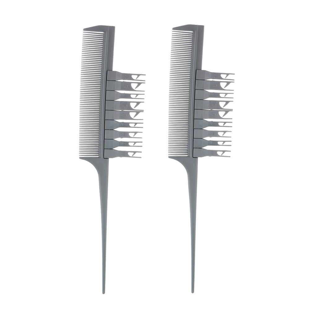 2 Professional Sectioning Weave Highlighting Brush Balayage Hair Comb ...