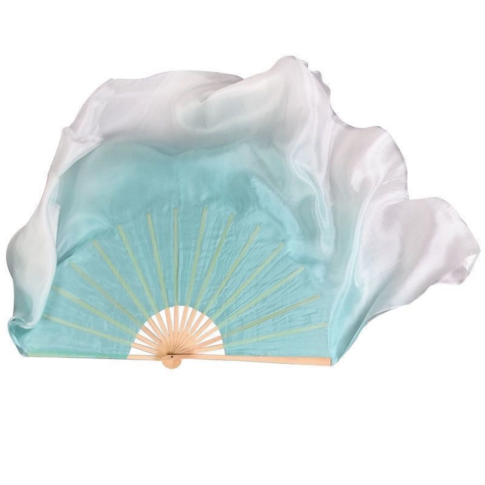 2. Professional Two-Toned Dance Fan Gradient Blend Silk Fabric ...