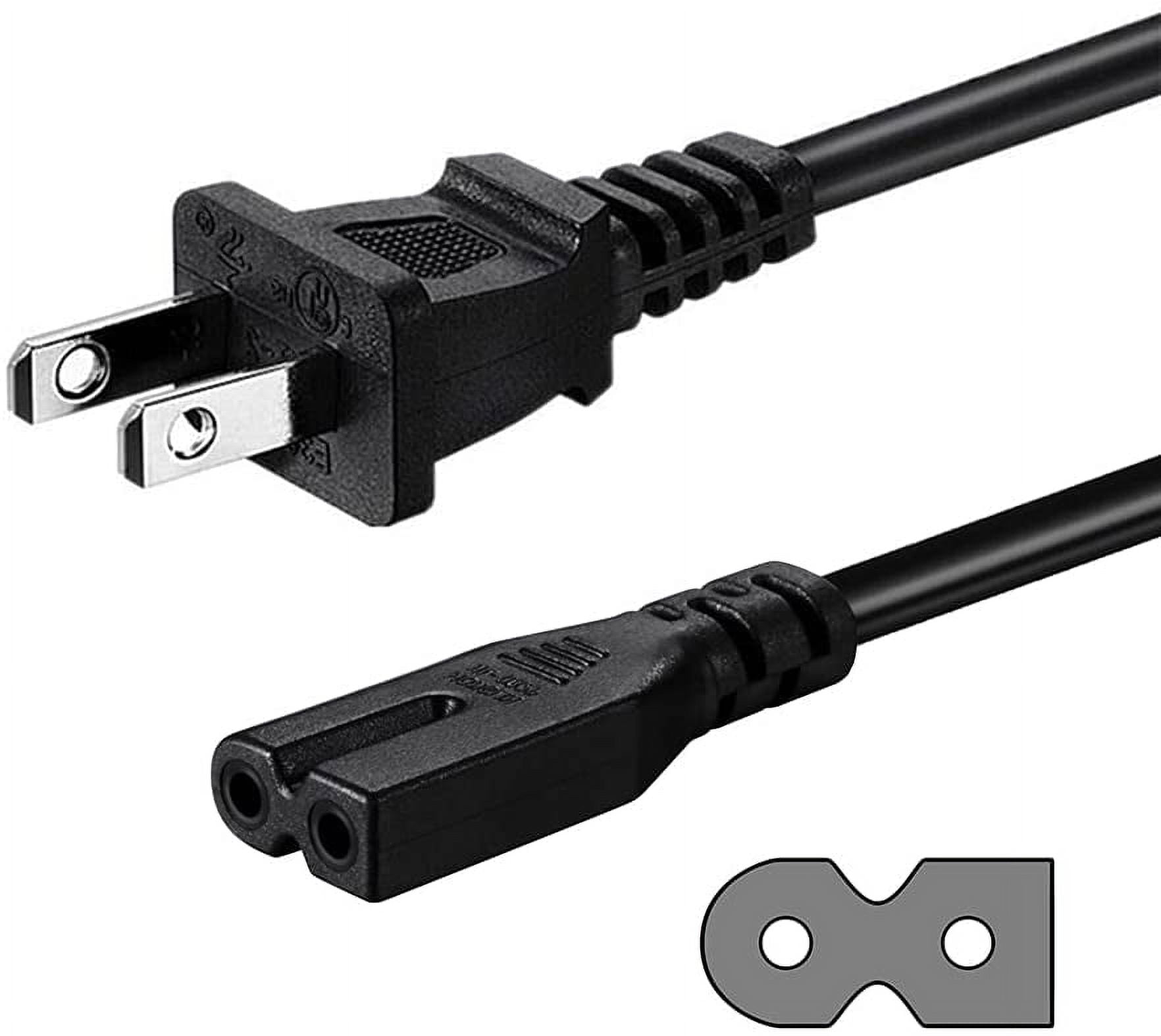 2 Prong AC Power Cord Compatible wtih Vizio D/E/M Series HDTV, Vizio ...