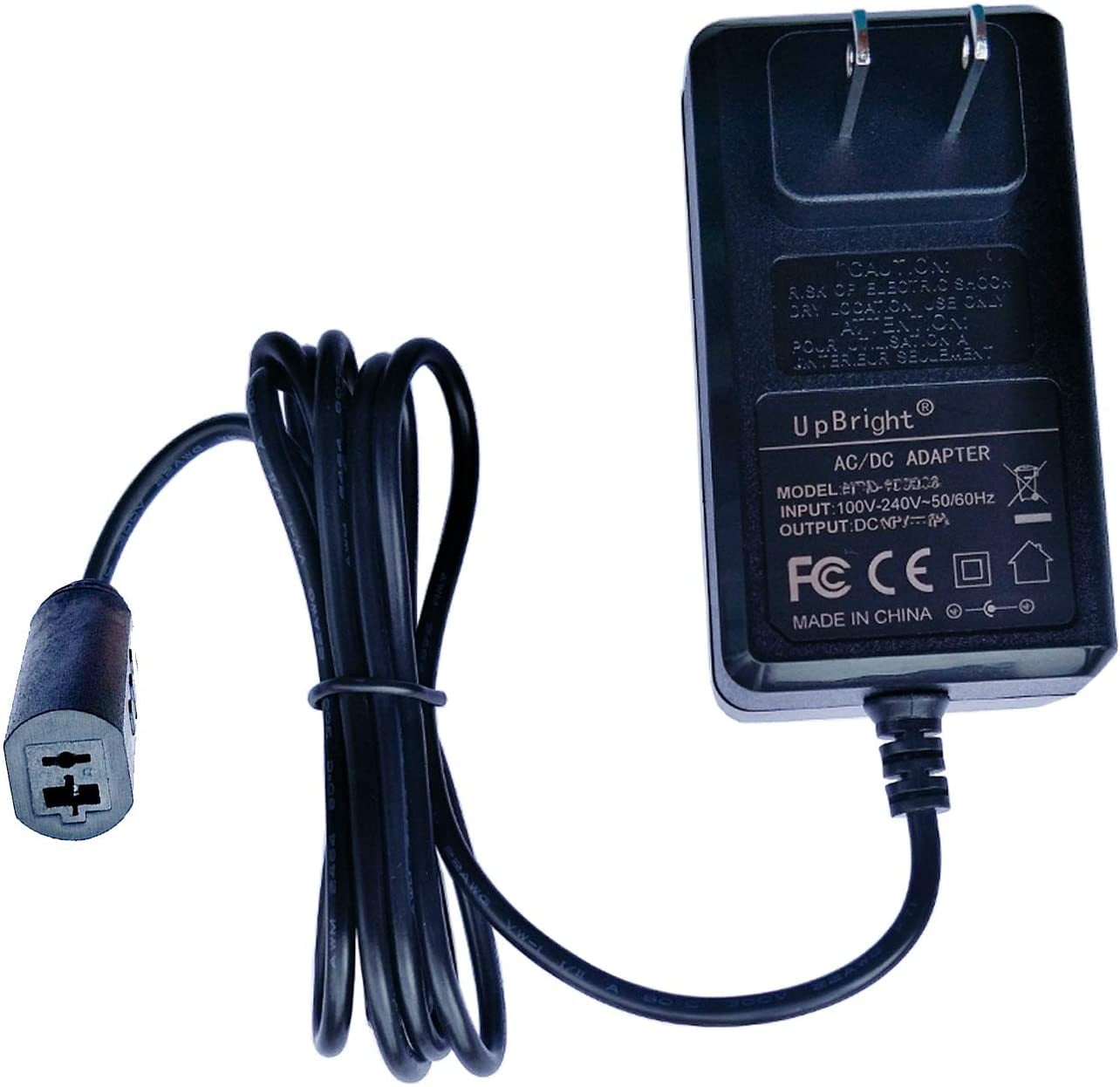2-Prong 12V AC DC Adapter for M-P-C LA-4 LA-8 Linear Actuator 225lb ...