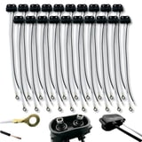 2 Prong Male Plugs Two Wire Pigtail Side Marker Lights 8.5" Long 90 ...