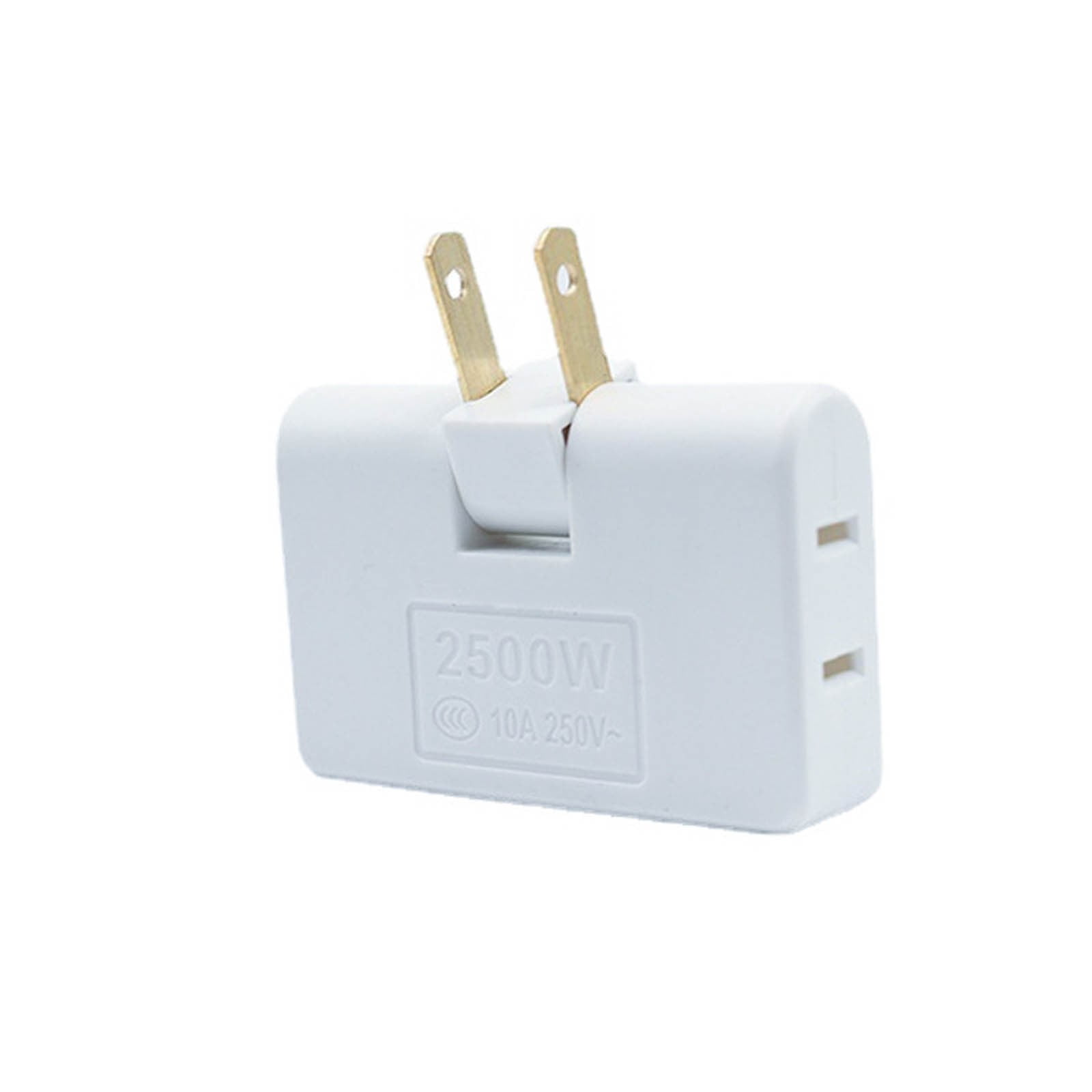 2-Prong Swivel AC Adapter,Home and Travel Slim 2500W Indoor Wall Tap ...