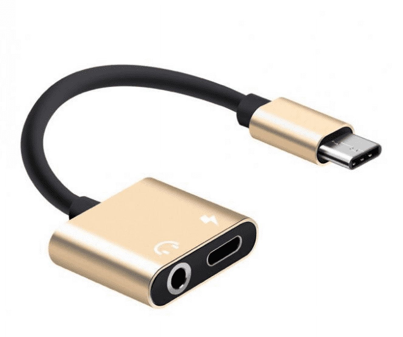 2 Prong to 3 Prong Adapter Suitable Adapter 3.5mm For Type C Earphone ...