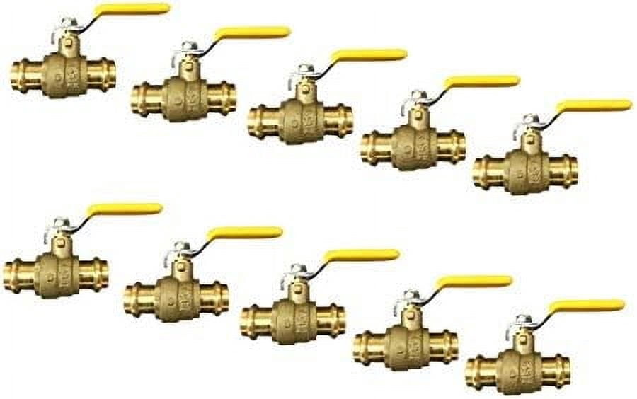 /2" Propress Brass Ball Valve - Press Shut Off Ball Valve with EPDM O ...