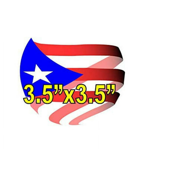 2 Puerto Rico Flag StickerS, Vinyl Decal, Bandera Boricua, Puerto Rican Flag - Walmart.com