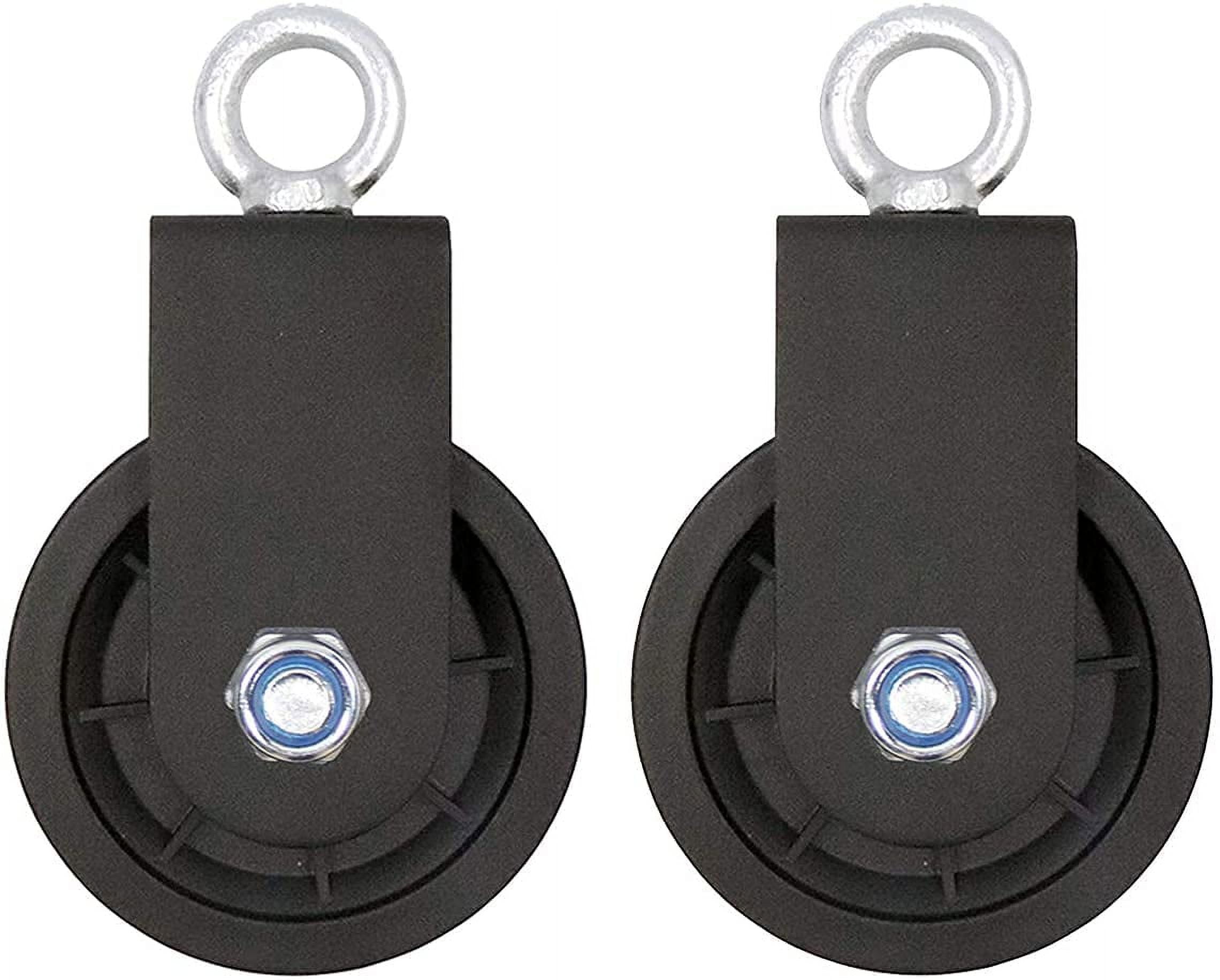 2 Pulleys 90mm Cable Pulley 360 Degree Rotation Pull Wheel for Pulley ...
