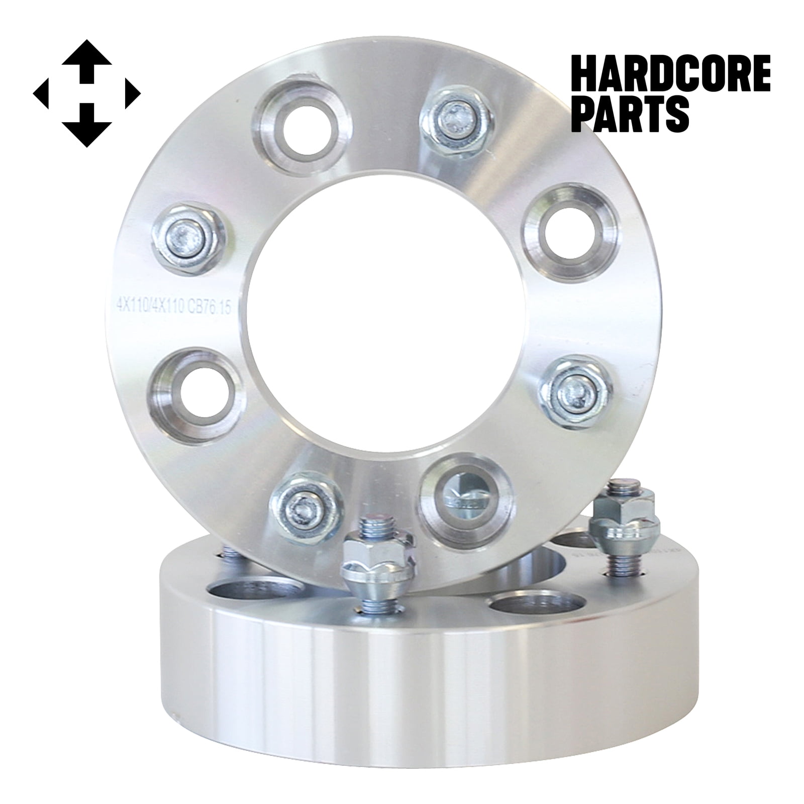 2 QTY ATV Wheel Spacers 1.5" 4x110 bolt patterns - Compatible with ...