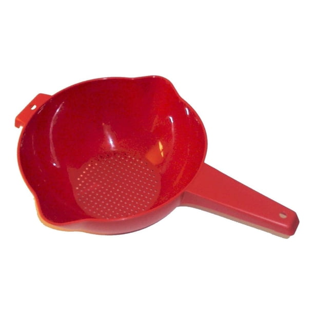 (2 Qt) Red Colander Strainer with Handle & Spouts - Walmart Business ...