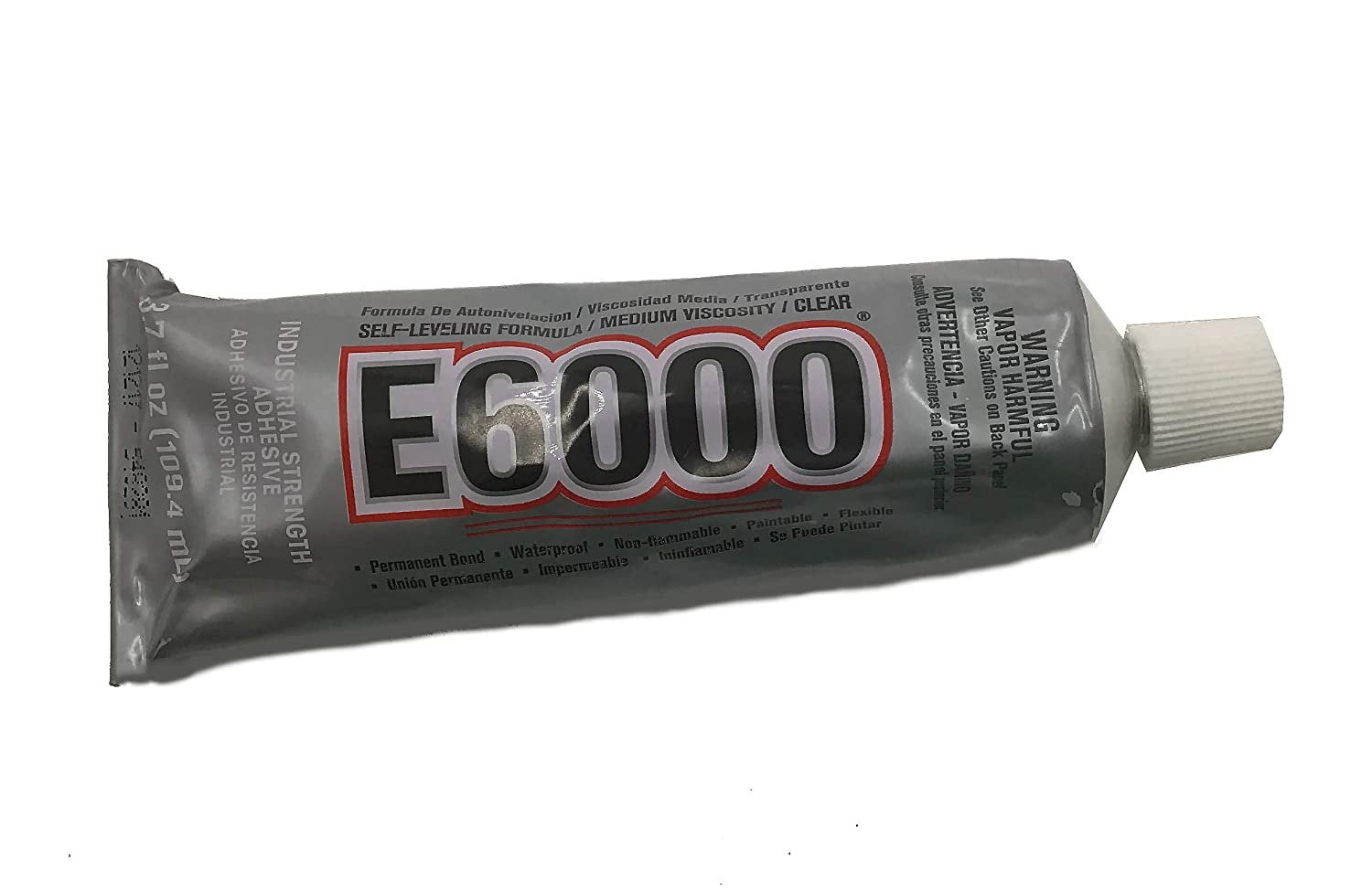 2 Qty - 3.7 Fl Oz Easy-Use E6000 Medium Viscosity Industrial Strength ...