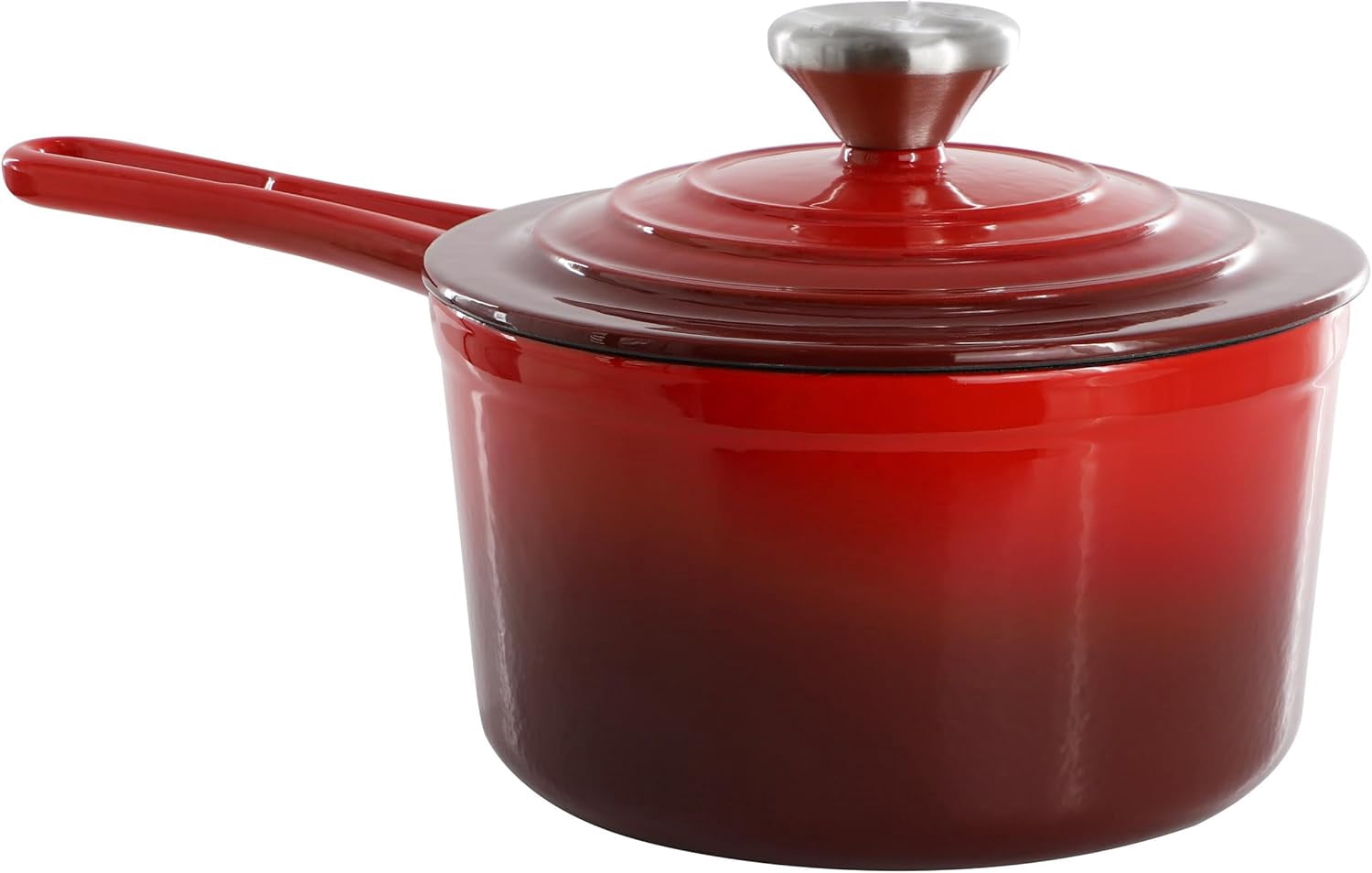 2 Quart Enameled Cast Iron Sauce Pan with Lid - Walmart.com