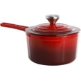 2 Quart Enameled Cast Iron Sauce Pan with Lid - Walmart.com