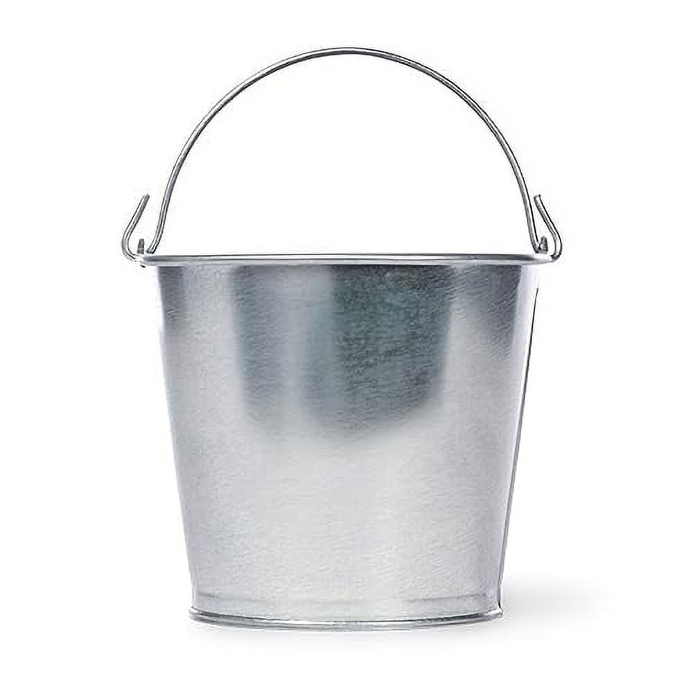 2 Quart Galvanized Steel Pail, Metal Bucket - Walmart.com