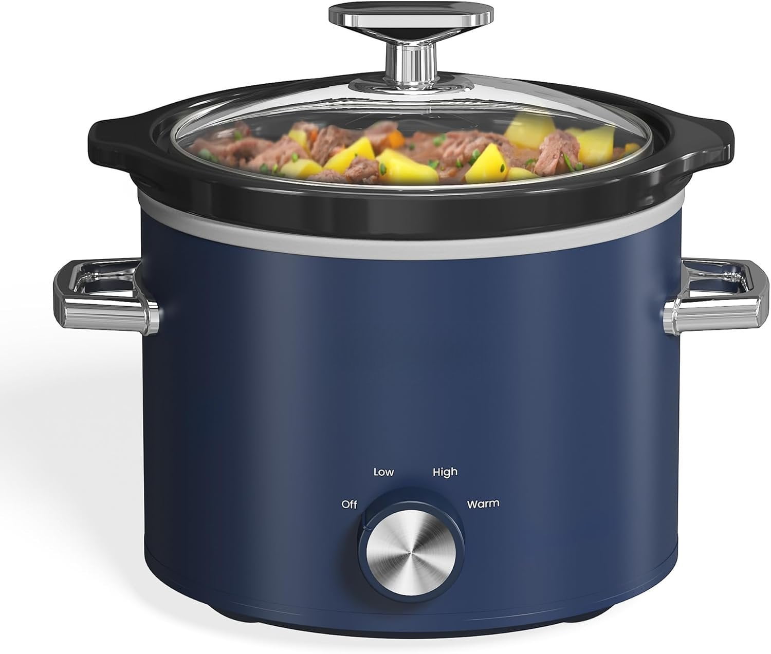 2 Quart Slow Cooker, Small Slow Cooker with Removable Ceramic Pot ...