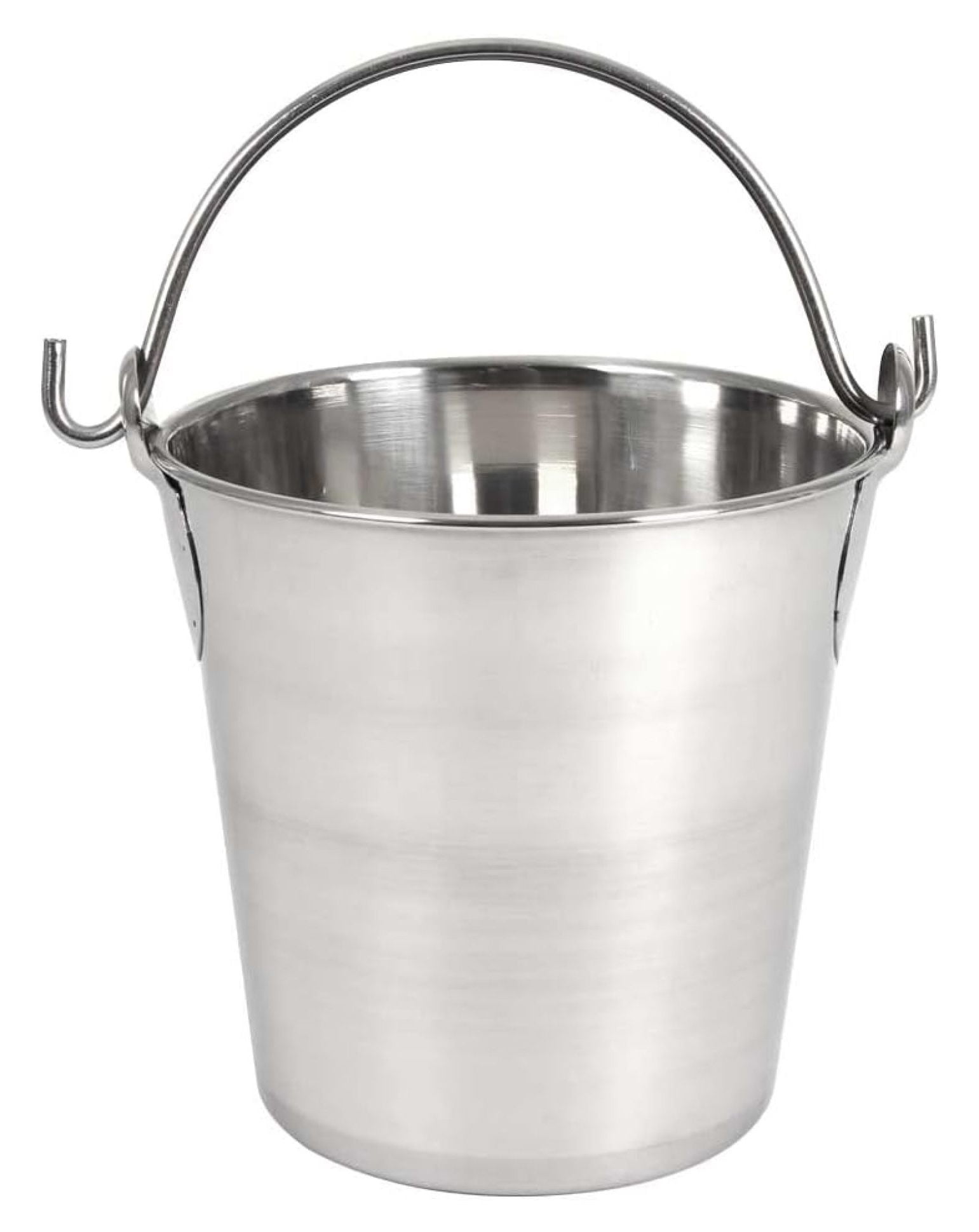 2-Quart Stainless Steel Bucket, Durable Seamless Bucket for Many Home ...