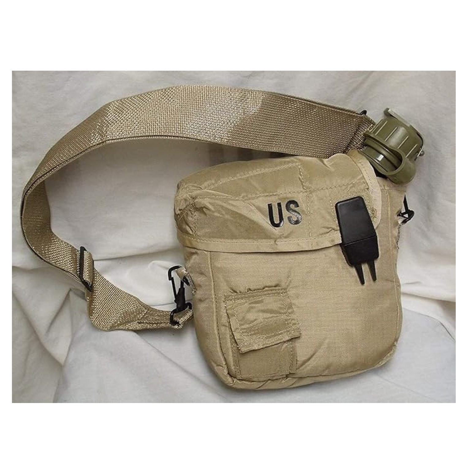 2 Quart Water Canteen - Collapsible Water Bottle with Pouch & Sling ...