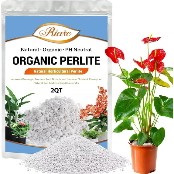2 Quarts Organic Perlite for Plants - Horticultural Perlite Soil ...