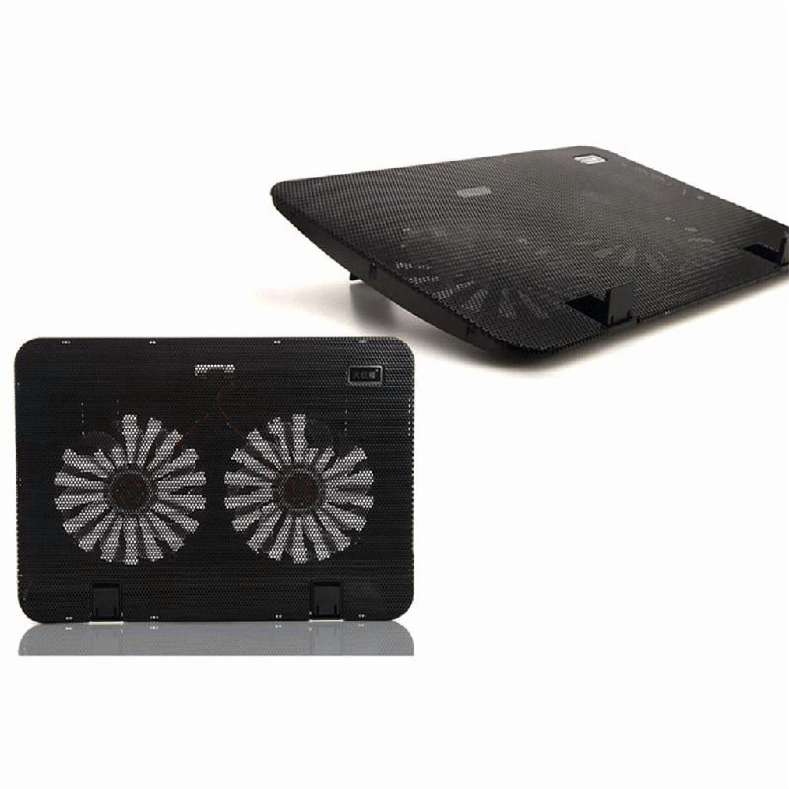 2 Quiet Fans Notebook Cooler Ergonomic Ventilated Base for 15.6 Inch ...