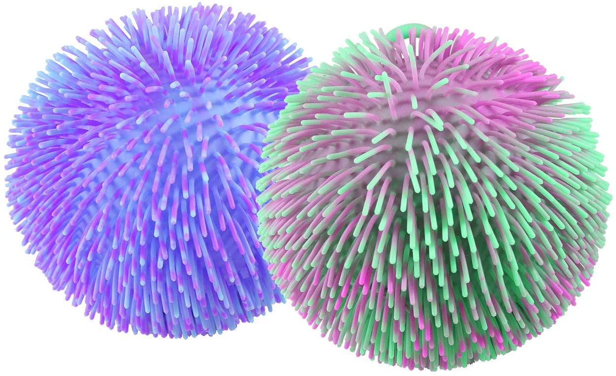 2 RANDOM Multi-Color Tie Dye Swirl Jumbo 8" Puffer Ball - Sensory ...
