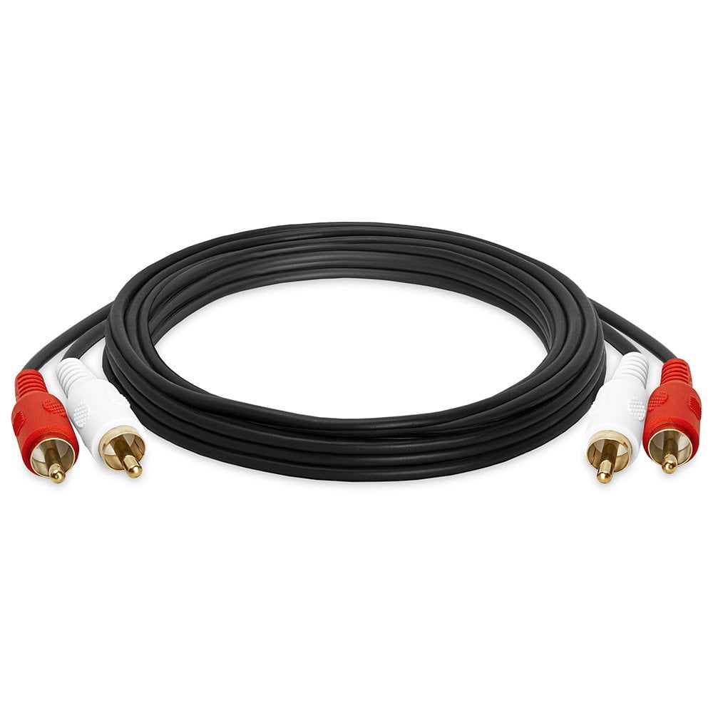 2 RCA to 2 RCA Cables 5ft, Male to Male RCA Cable Stereo Audio Speaker ...