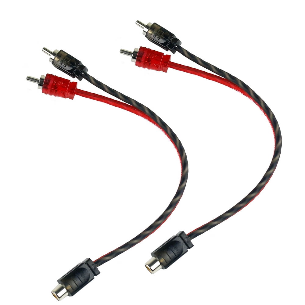 2 RCA1F2M DS18 RCA Splitters 1 Female to 2 Male Y Connector Car Home ...