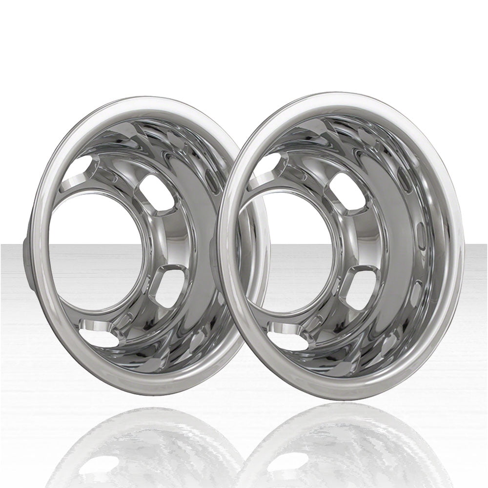 2 REAR 17" Chrome Dual Wheel Simulators Dually Covers for 2003-18 DODGE ...