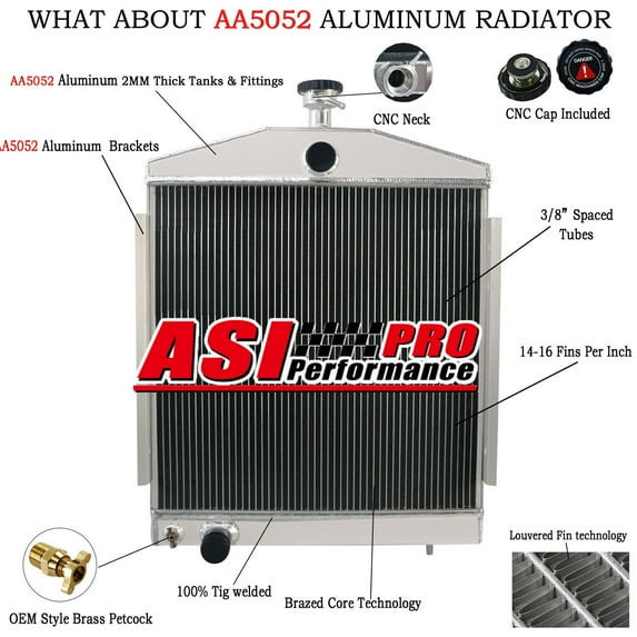 2-ROW TRACTOR RADIATOR FITS LINCOLN WELDER 200 250 AMP SA200 SA250 # ...