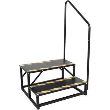 RV Step Stool, 3 Step Ladder, Hot Tub Steps with Handrail, Portable ...