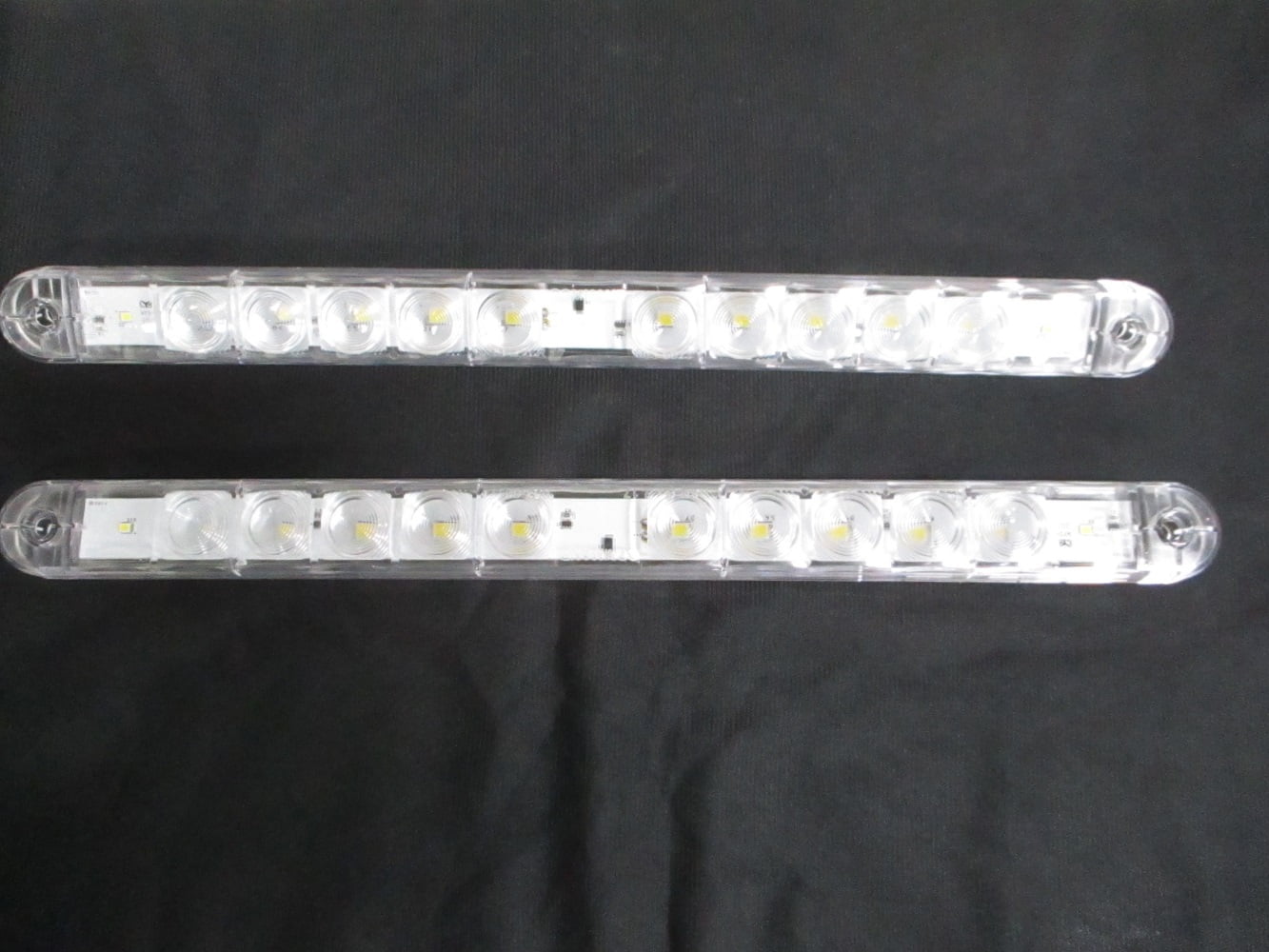 (2) RV Trailer Slimline White LED Back Up Tail Reverse Accent Lights ...