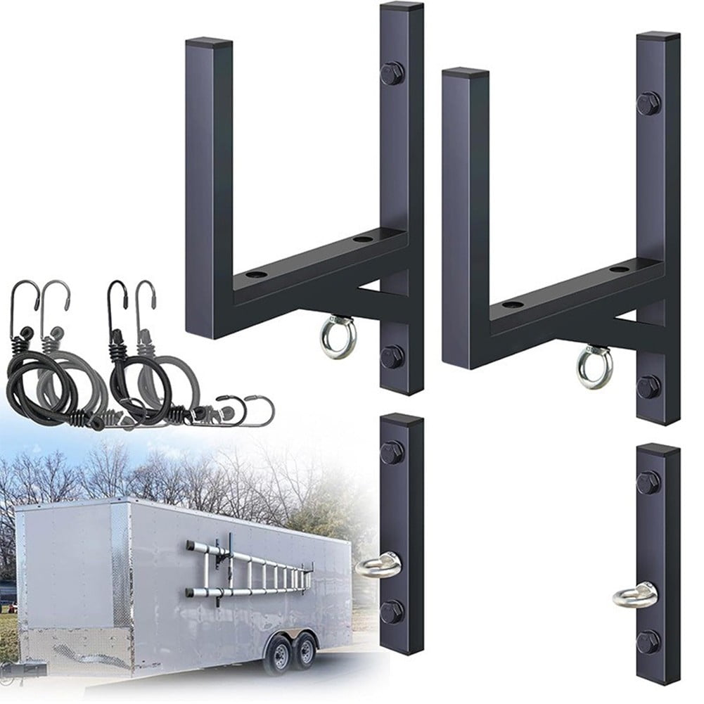 2 Rack Side Mount Ladder Rack for Trailers 300 lbs Capacity Easy ...