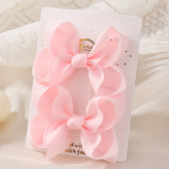 2 Random Candy Color Dress Up Bow Hair Clips Holiday Party Lady ...