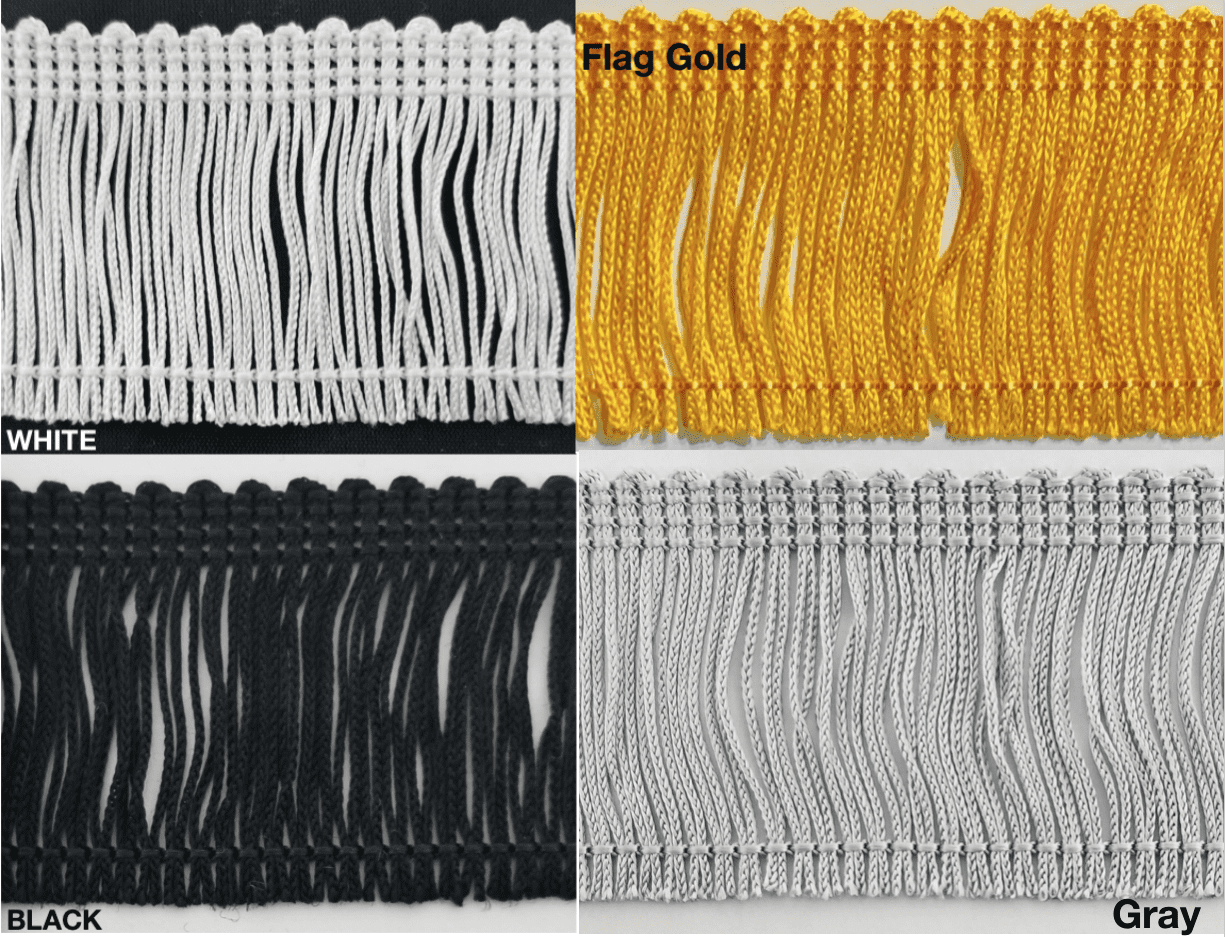 2" Rayon Chainette Fringe - 12 Continuous Yards - Many Color Options ...