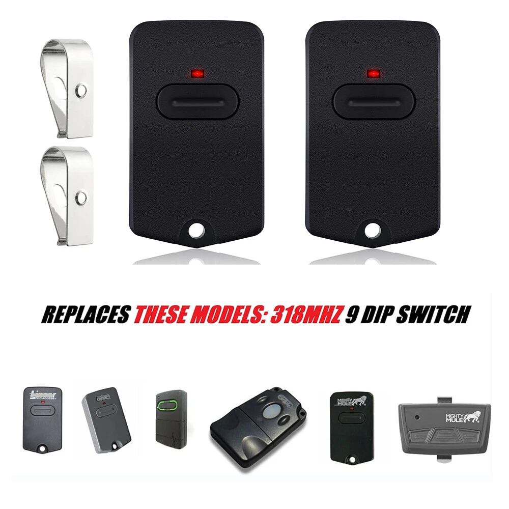 2 Rb741 Fm135 318Mhz For Gto Mighty Mule Gate Opener Remote Control ...