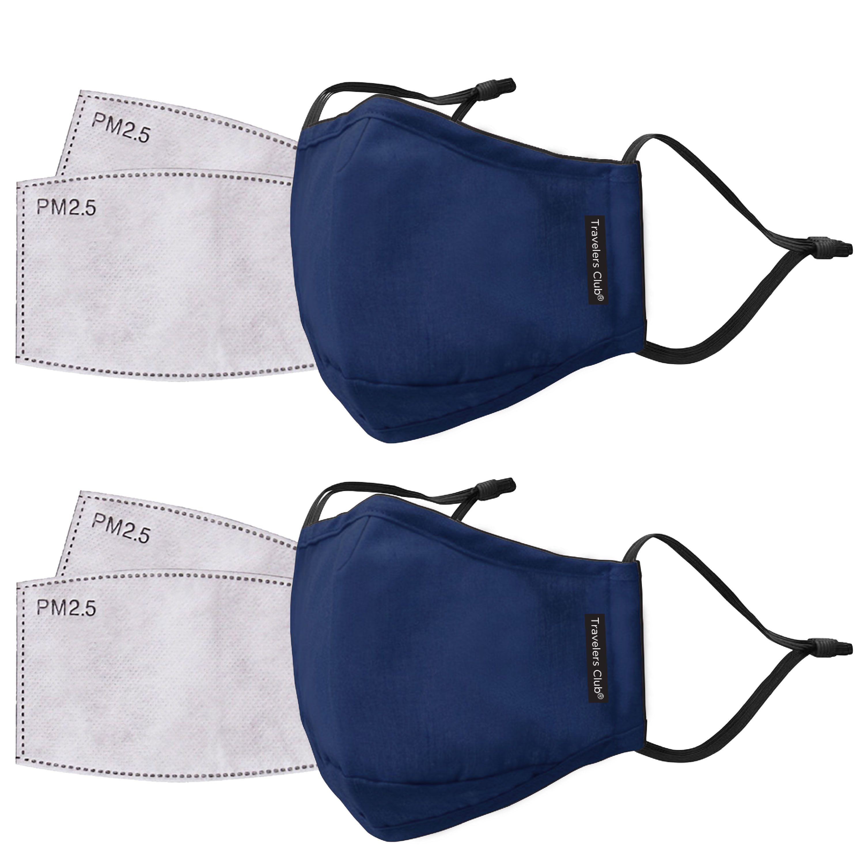 2 Re-Usable/Washable Fashion Masks with 4 Replacement Filters - Walmart.com